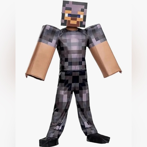 Disguise | Costumes | Minecraft Steve In Netherite Armor Deluxe Kids ...